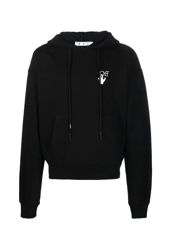 Off-White Caravaggio Painting-print Hoodie - Black