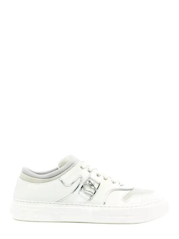 FERRAGAMO Gancini Low-top Sneakers - White