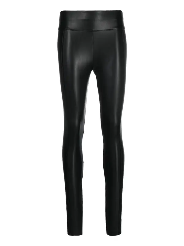 Wolford High-rise Faux-leather Leggings - Black