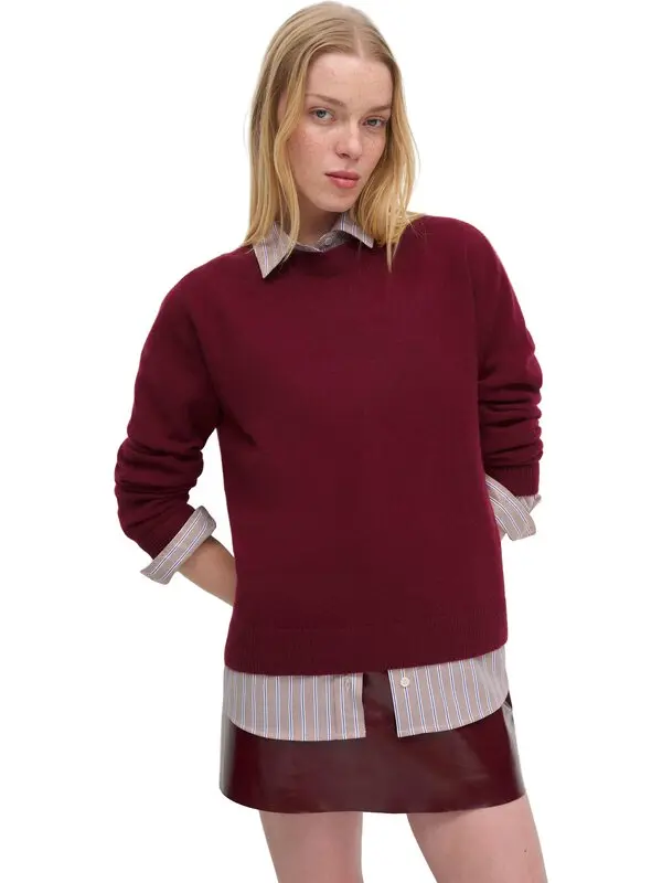 REFORMATION Cashmere Boyfriend Sweater - Pink