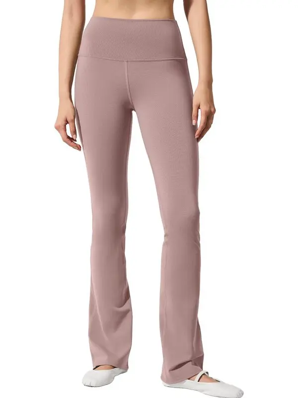 Alo Yoga Airbrush High-waist Bootcut Legging - Taupe