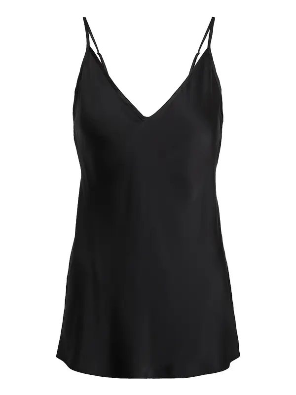 Max Mara Lucca Satin Camisole - Black