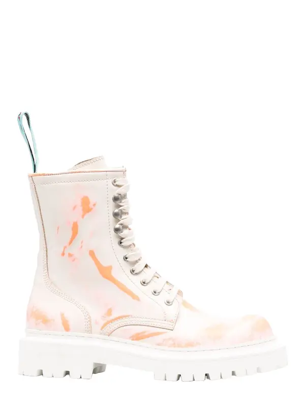 Camper Eki Chunky-sole Lace-up Boots - Orange