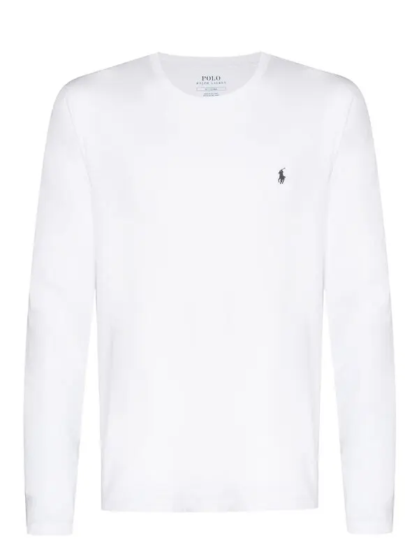 Polo Ralph Lauren Logo-embroidered T-shirt - White