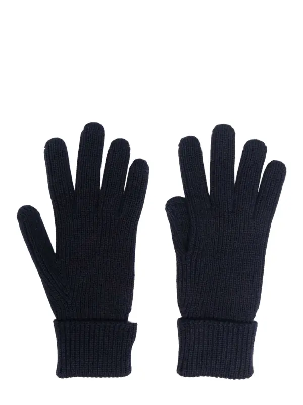 Woolrich Logo Knitted Gloves - Blue