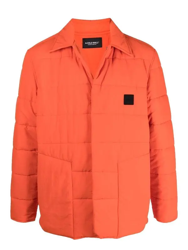 A-COLD-WALL* Padded Jacket With Logo Patch - Orange