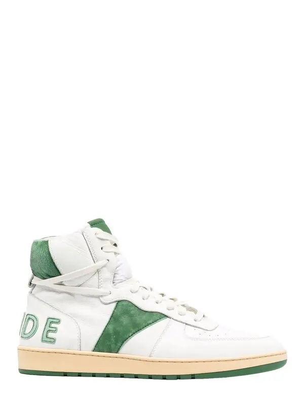 Rhude Rhecess Leather High-top Sneakers - White