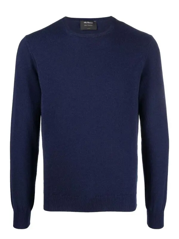 DELL'OGLIO Crew-neck Cashmere Jumper - Blue