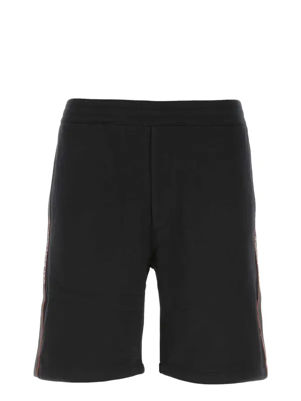 Alexander McQueen Logo Tape Track Pants - Black