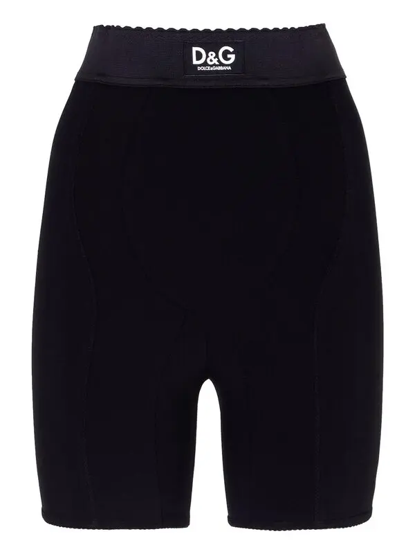 Dolce & Gabbana Logo-print Cycling Shorts - Black
