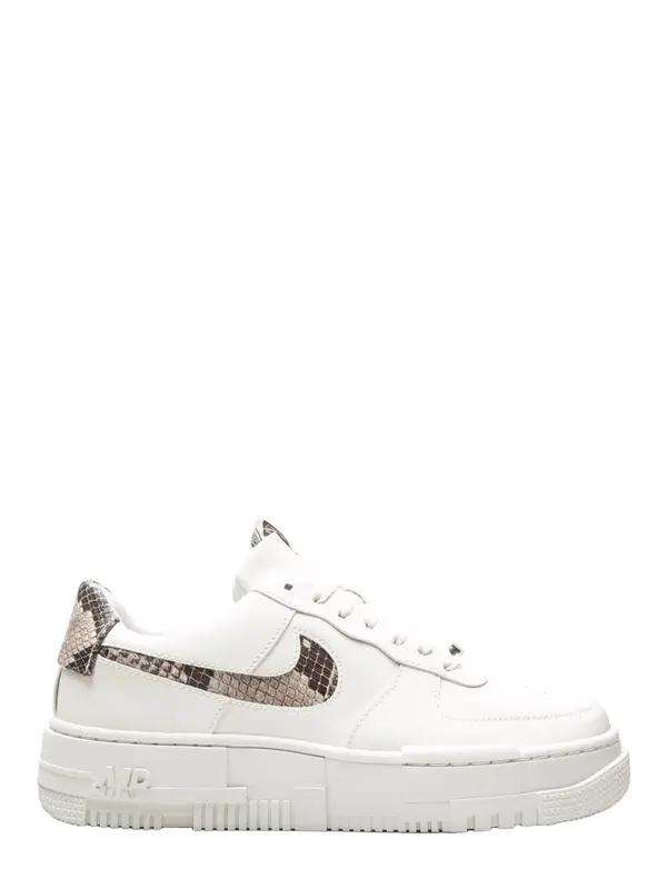 Nike Air Force 1 Pixel Snakeskin Sneakers - White