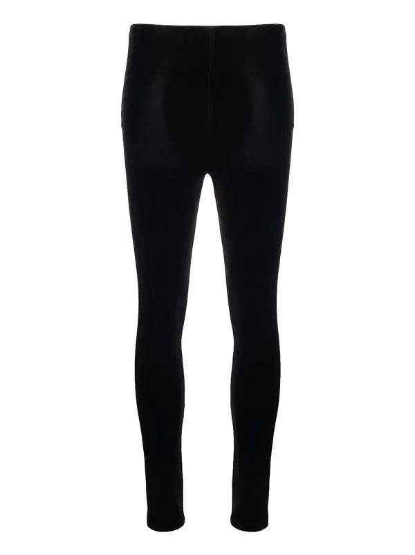 Alchemy Fashions X Lia Aram Velvet Skinny Trousers - Black