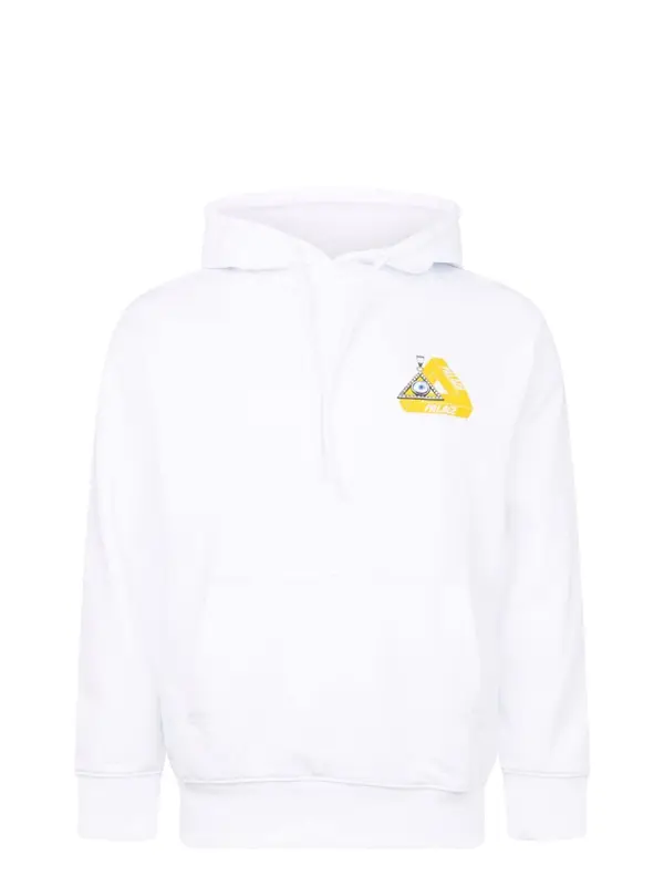 PALACE Tri-smiler Graphic-print Hoodie - White