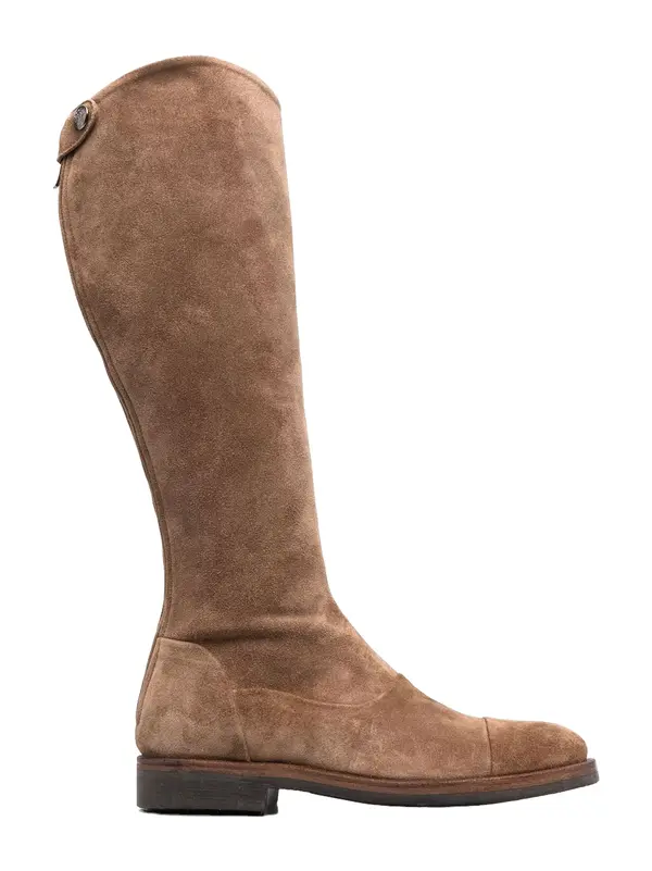 ALBERTO FASCIANI Zipped Knee-length Boots - Neutrals