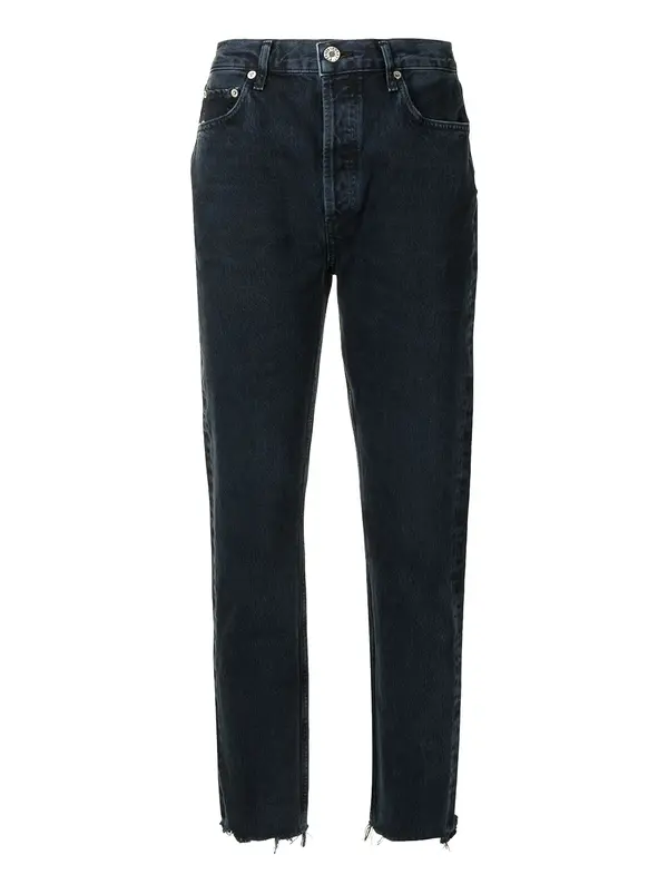 AGOLDE Mid-rise Tapered Jeans - Blue