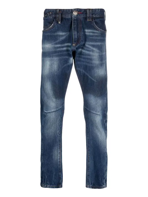 Philipp Plein Milano Cut Jeans - Blue