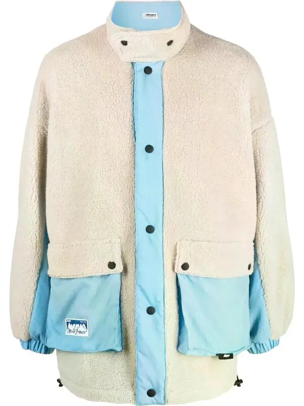 MSGM Reversible Faux-shearling Jacket - Blue