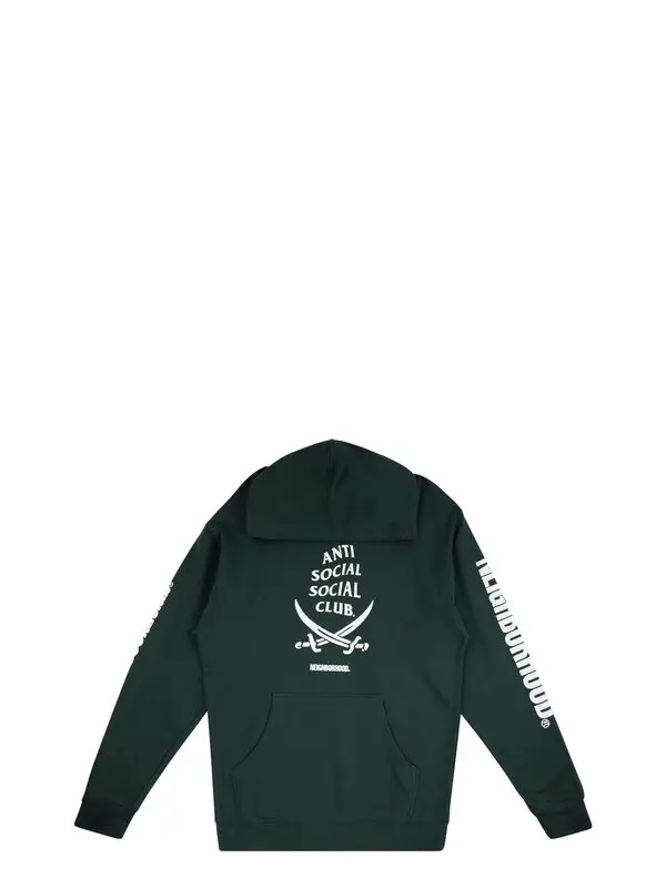 ANTI SOCIAL SOCIAL CLUB X Neighborhood Cambered Hoodie - Green