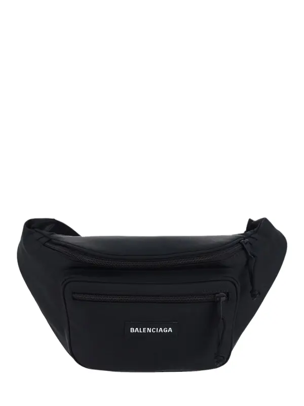 Balenciaga Explorer Logo-patch Belt Bag - Black