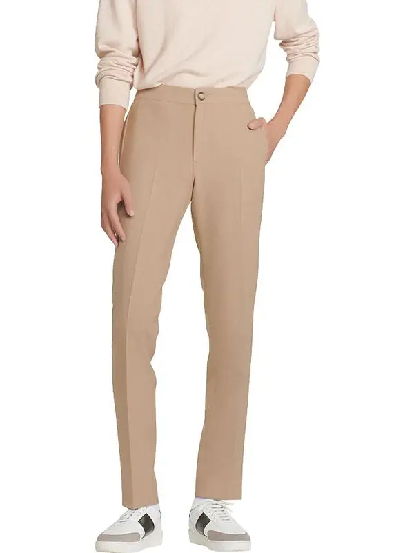 Sandro Jersey Pants - Beige