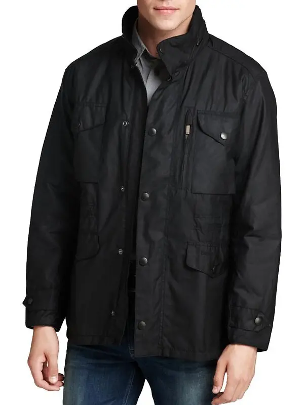 Barbour Sapper Waxed Cotton Jacket - Black