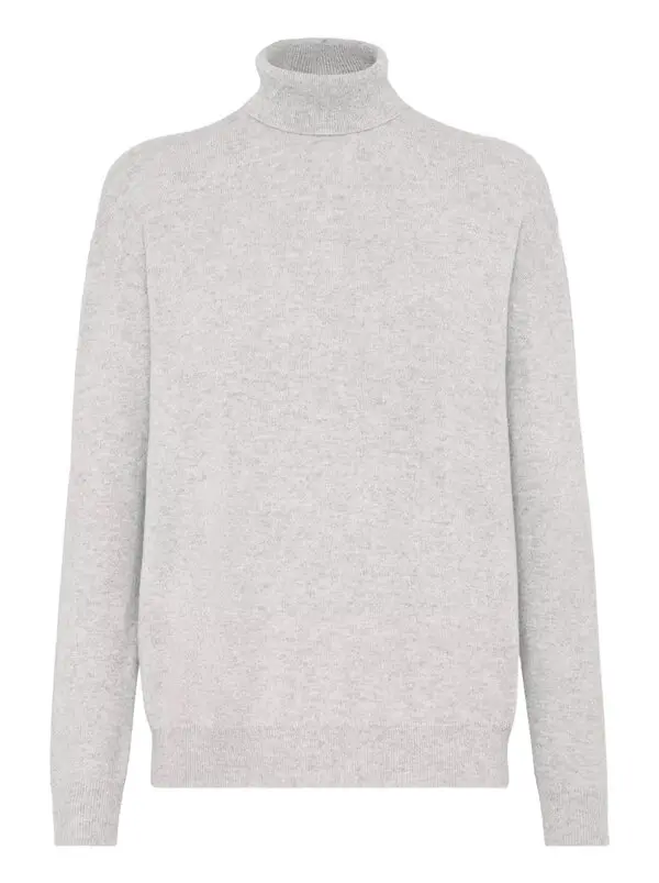 Brunello Cucinelli Roll-neck Cashmere Sweater - Grey