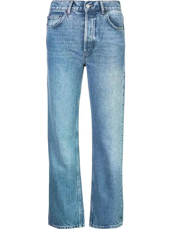 REFORMATION Cynthia High-rise Straight Jeans - Blue