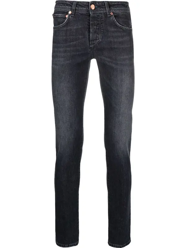 BARBA NAPOLI Skinny-cut Jeans - Black