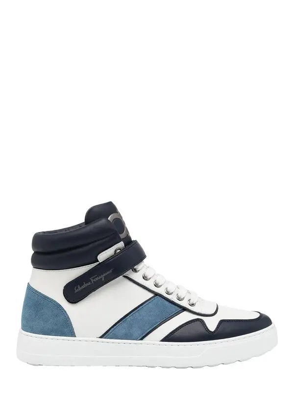 FERRAGAMO Glamour High-top Sneakers - White