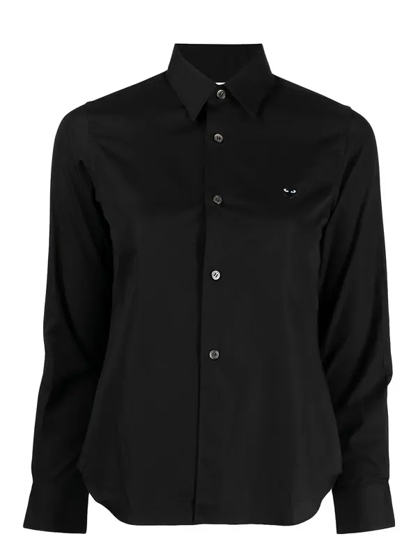 Comme Des Garçons Logo Shirt - Black