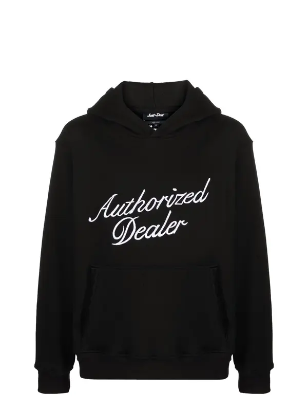 JUST DON Authorized Dealer Slogan Hoodie - Black