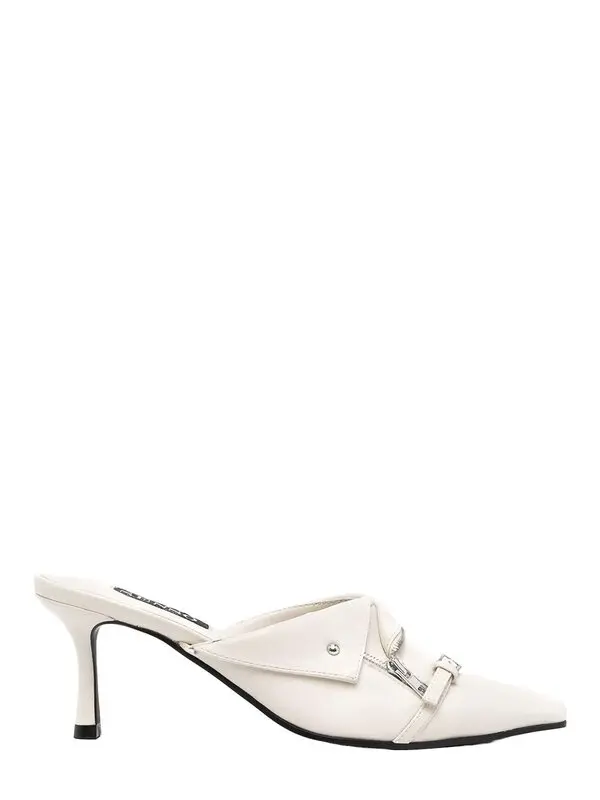 Senso Knox Ii Zip-detail Mules - White