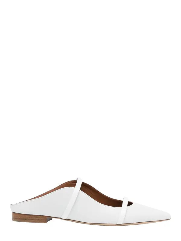 MALONE SOULIERS Top Strap Mules - White