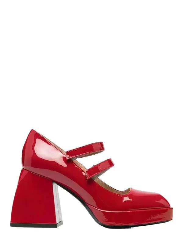 NODALETO Bulla Babies 65 Leather Pumps - Red