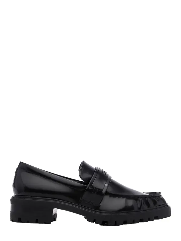 Senso Met I Calf Leather Loafers - Black
