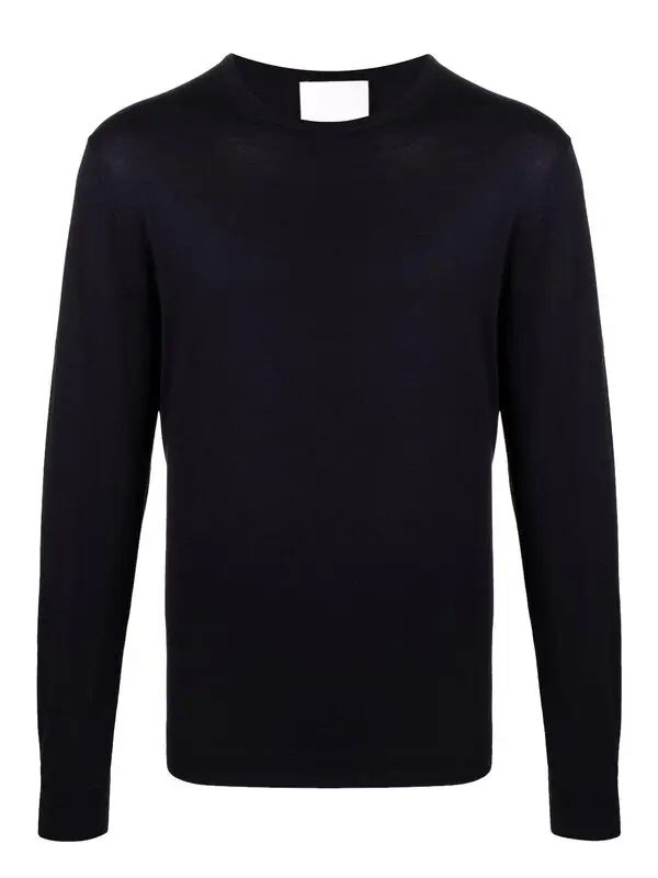 ALLUDE Fine-knit Virgin Wool Jumper - Blue