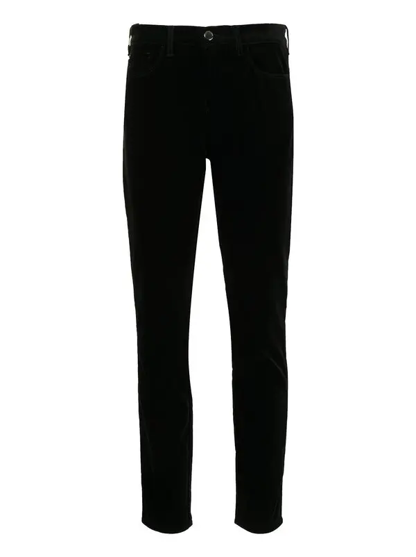 Emporio Armani Slim-cut Mid-rise Jeans - Black