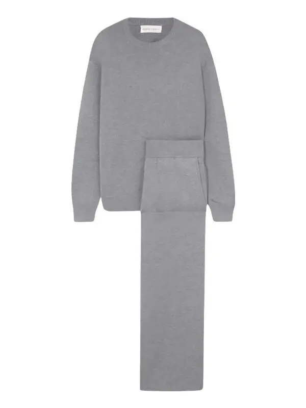 Olivia Von Halle Silk Cashmere Set - Gray