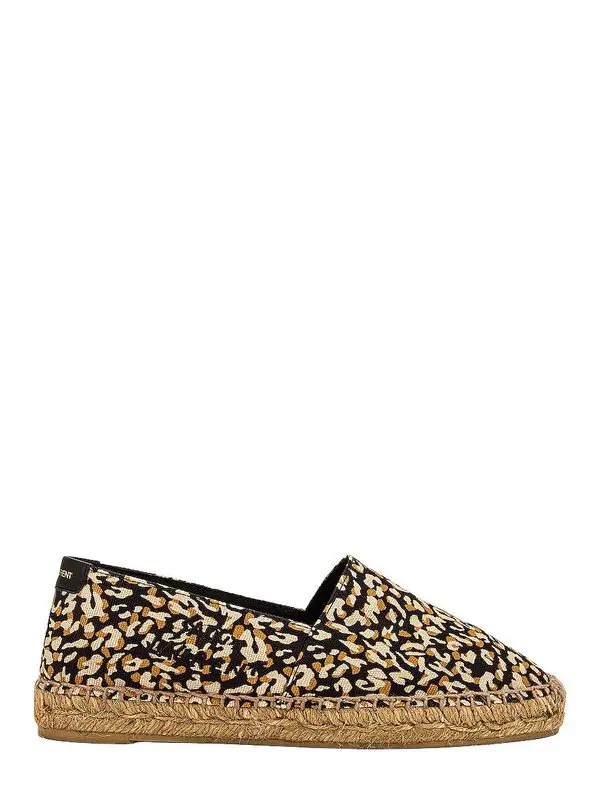 Saint Laurent Signature Espadrille Flats - Nero Multicolor