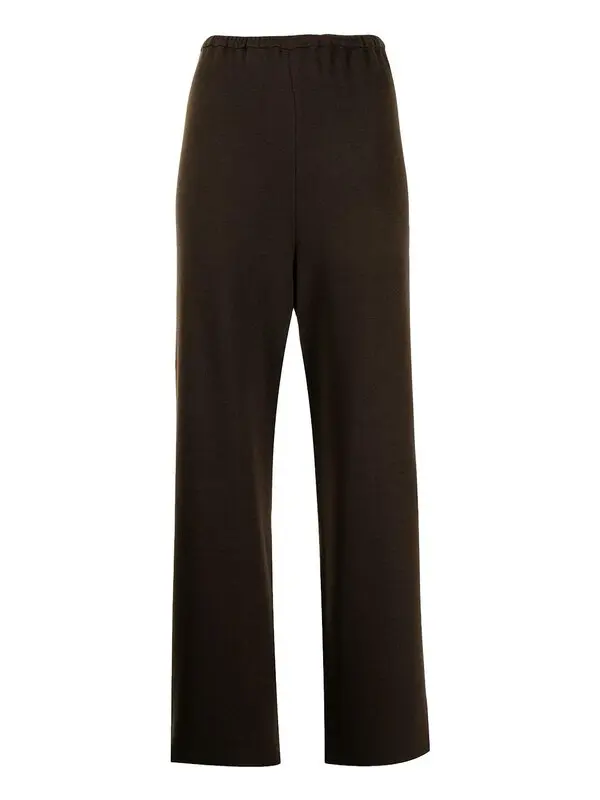 16Arlington Mandrake Wide-leg Wool Trousers - Brown