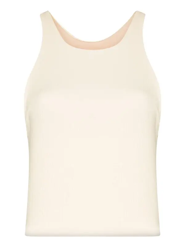 ABYSSE Oki Racerback Crop Top - Neutrals