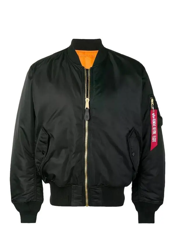Alpha Industries Loose Fit Bomber Jacket - Black