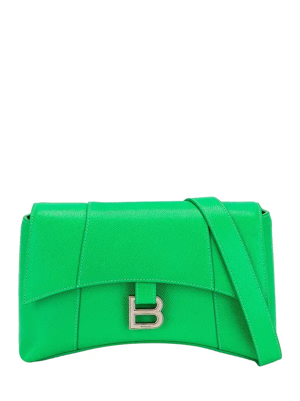 Balenciaga Xs Soft Hourglass Shoulder Bag - Vivid Green