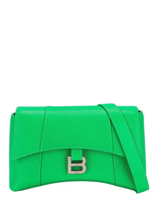 Balenciaga Xs Soft Hourglass Shoulder Bag - Vivid Green