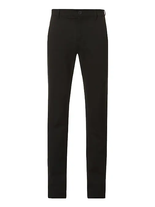 Paige Stafford Slim-fit Tapered-leg Stretch-woven Trousers - Black
