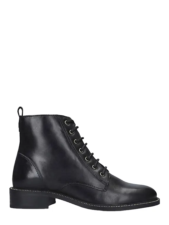 Carvela Spike Patent Leather Ankle Boots - Black