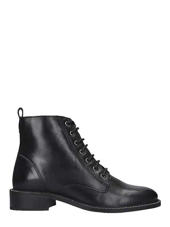 Carvela Spike Patent Leather Ankle Boots - Black