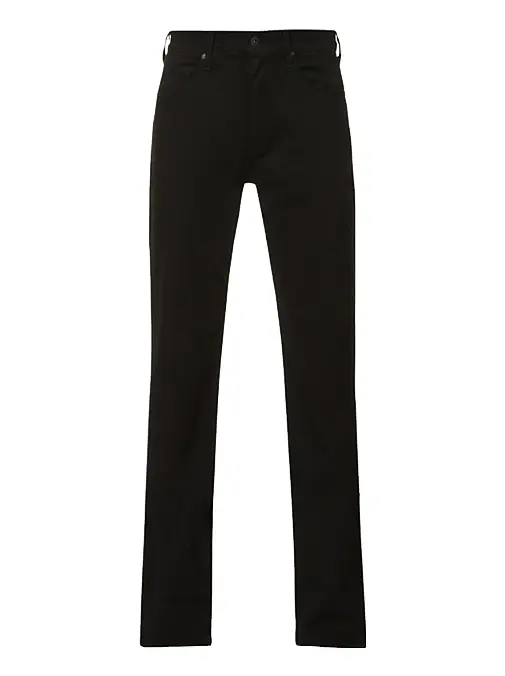 Paige Normandie Straight-leg Jeans - Black Shadow