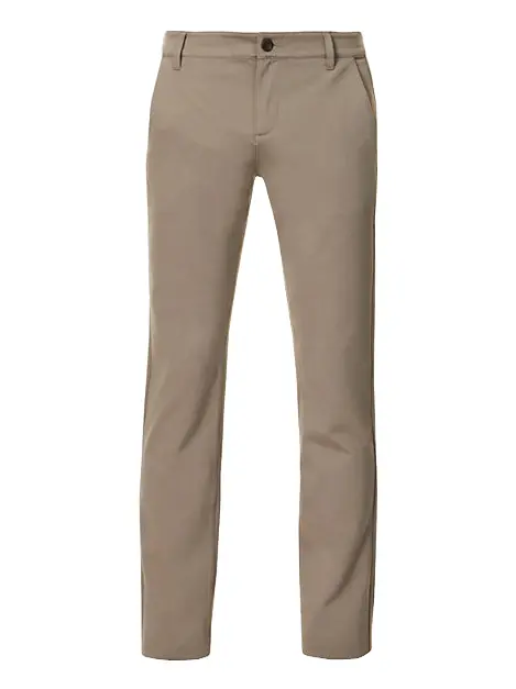 Paige Stafford Slim-fit Tapered-leg Stretch-woven Trousers - Dark Taupe