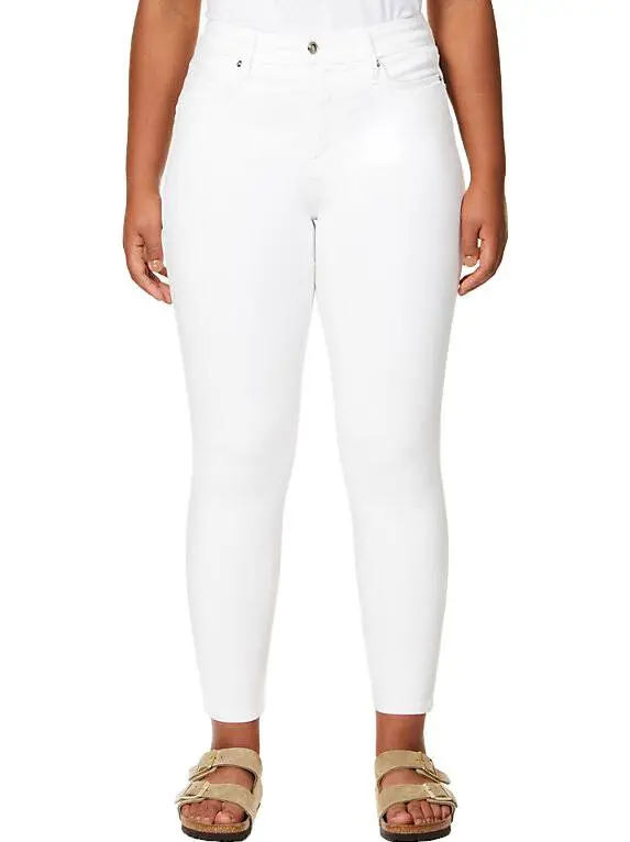 Good American Good Legs Crop High-rise Skinny Jeans - White 001